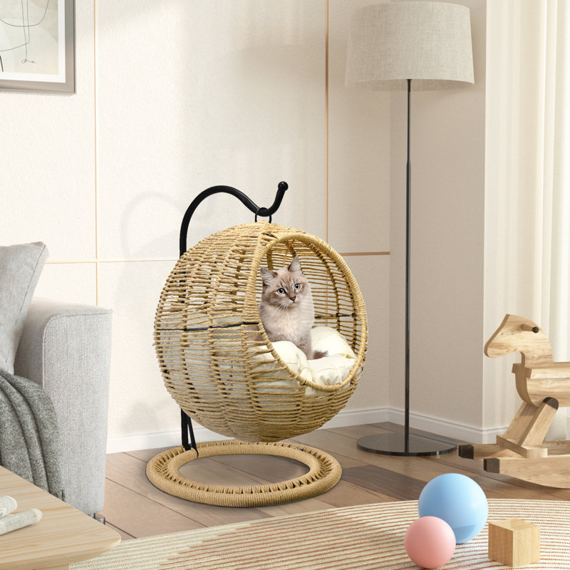 Tucker Murphy Pet™ Daxtin Round Basket Cat Bed & Reviews | Wayfair