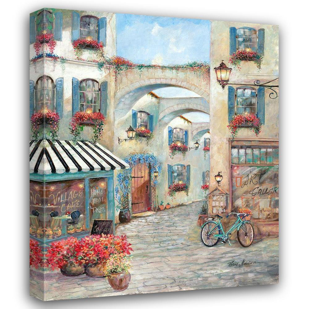 Lark Manor™ Manning, Ruane Gallery Wrapped Canvas Art Titled: Village ...