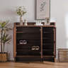Ophelia & Co. 5-Tier Wooden Shoe Cabinet With Shutter Doors | Wayfair