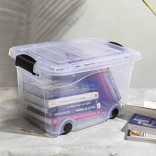 Rebrilliant Storage Plastic Boxes With Wheels & Lids | Wayfair.co.uk