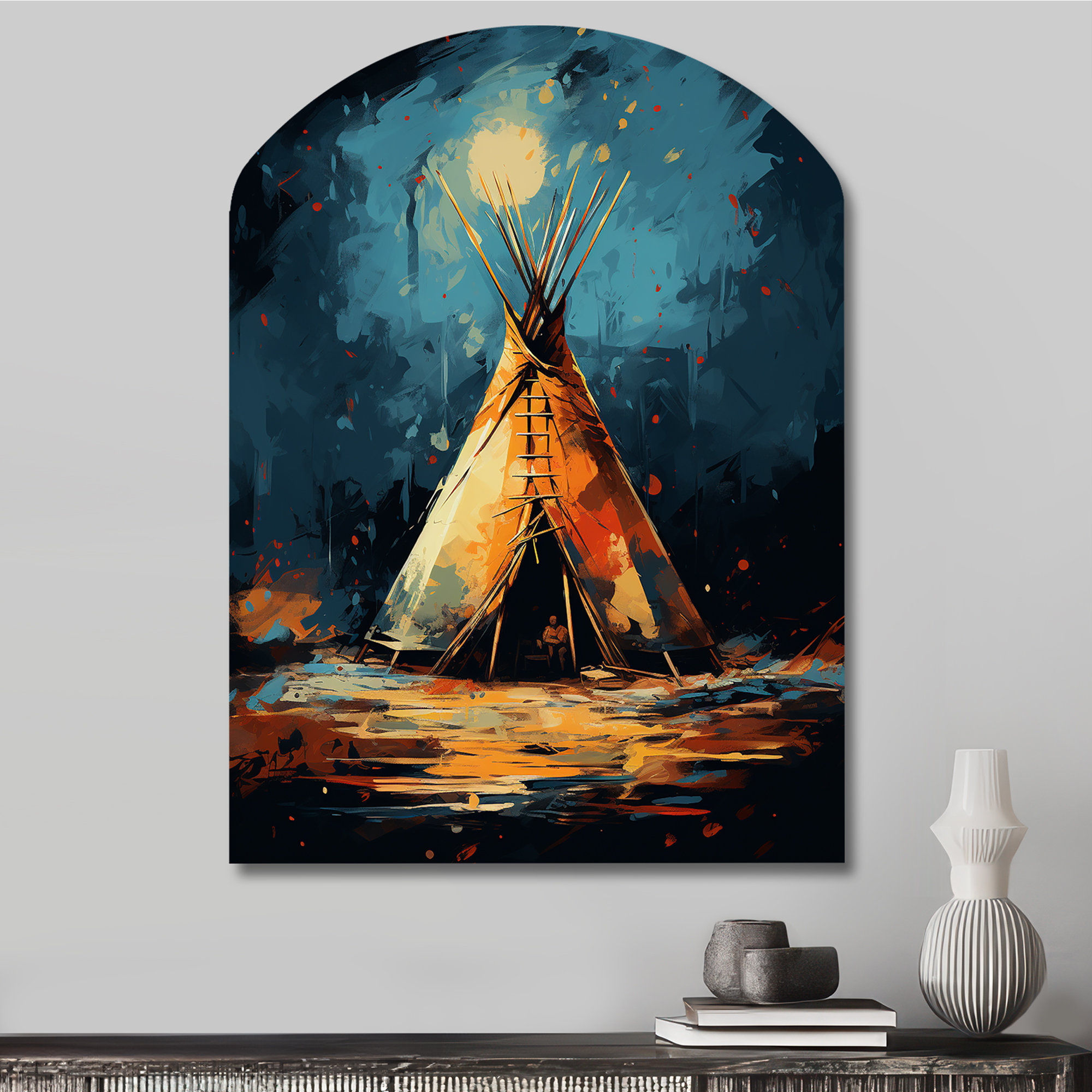 Design Art Native Tent Journey Of The Tribes - Asymmetrical Native ...