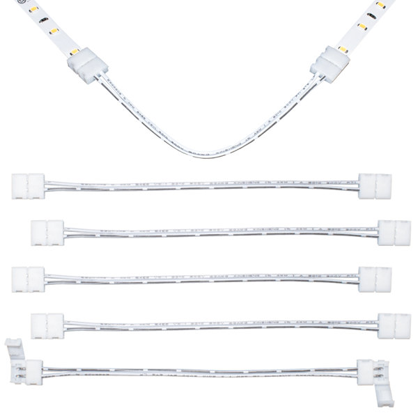 Armacost Lighting 2 Pin Snap LED Strip Light Tape to Tape Connectors, 6 ...