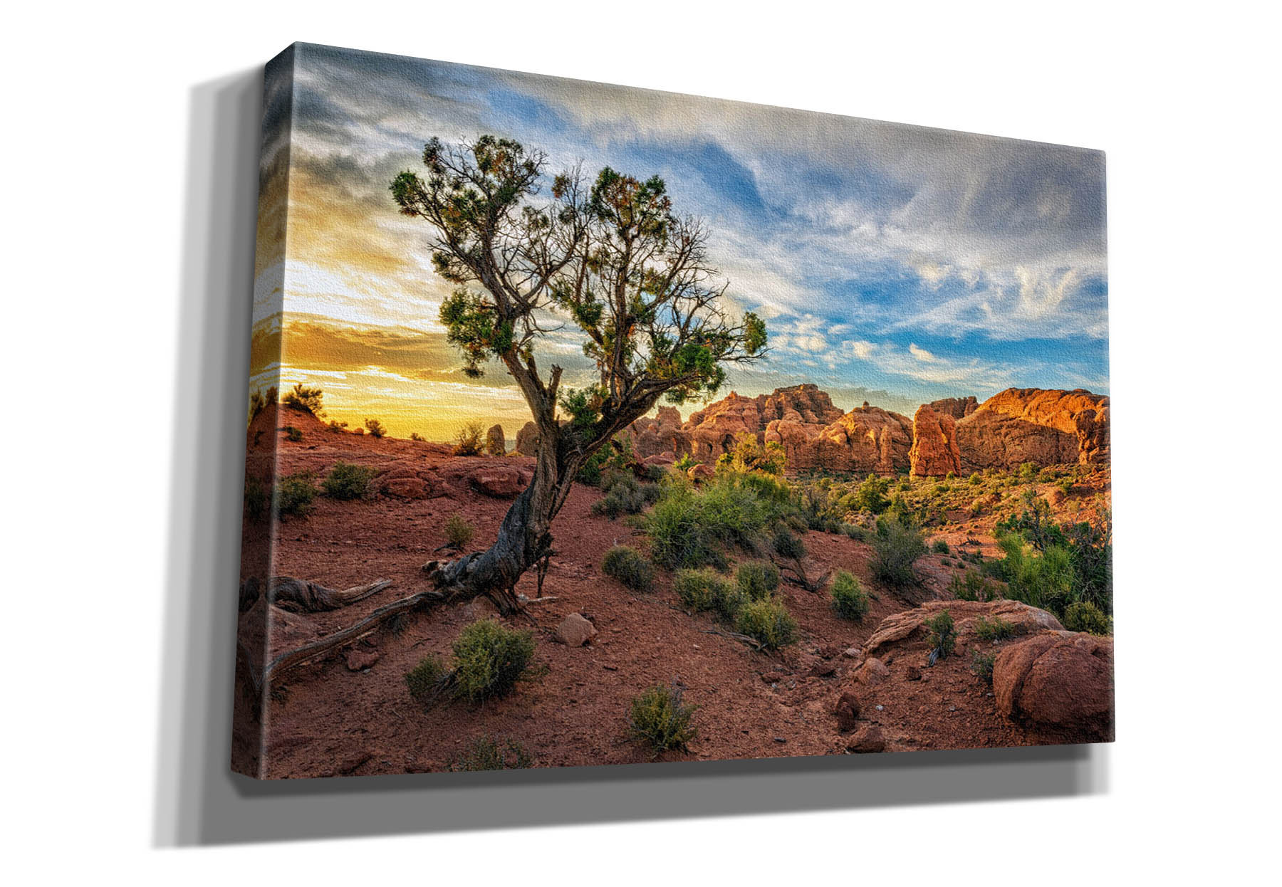 Epic Graffiti 'Sunset In Moab' by Rick Berk Canvas Wall Art | Wayfair
