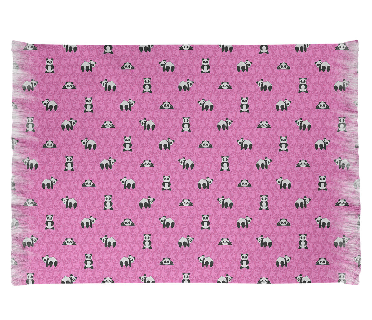 East Urban Home Panda Pink Area Rug | Wayfair