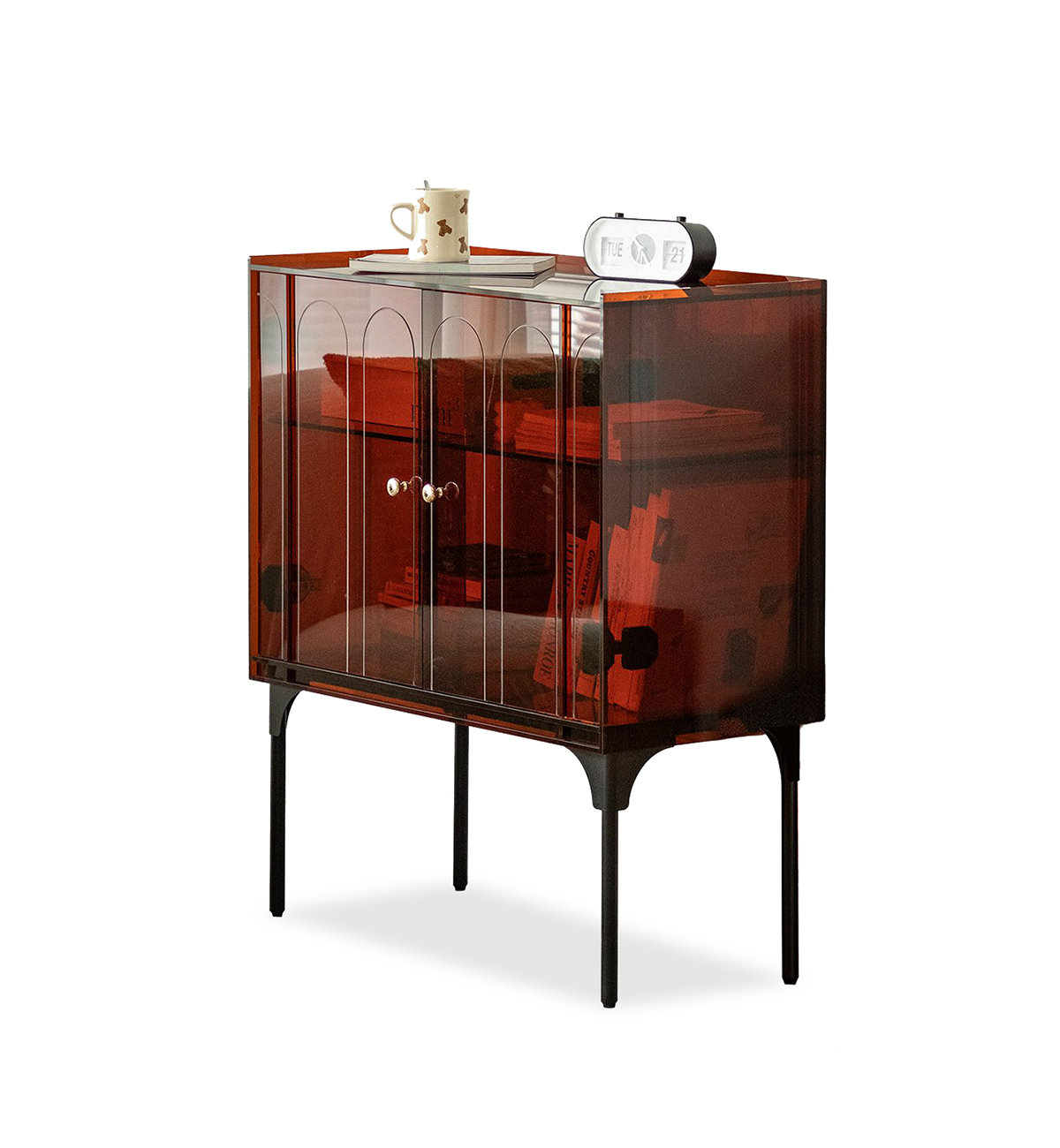 Rite Treasure 55" Amber Rectangular Acrylic Console Table | Wayfair