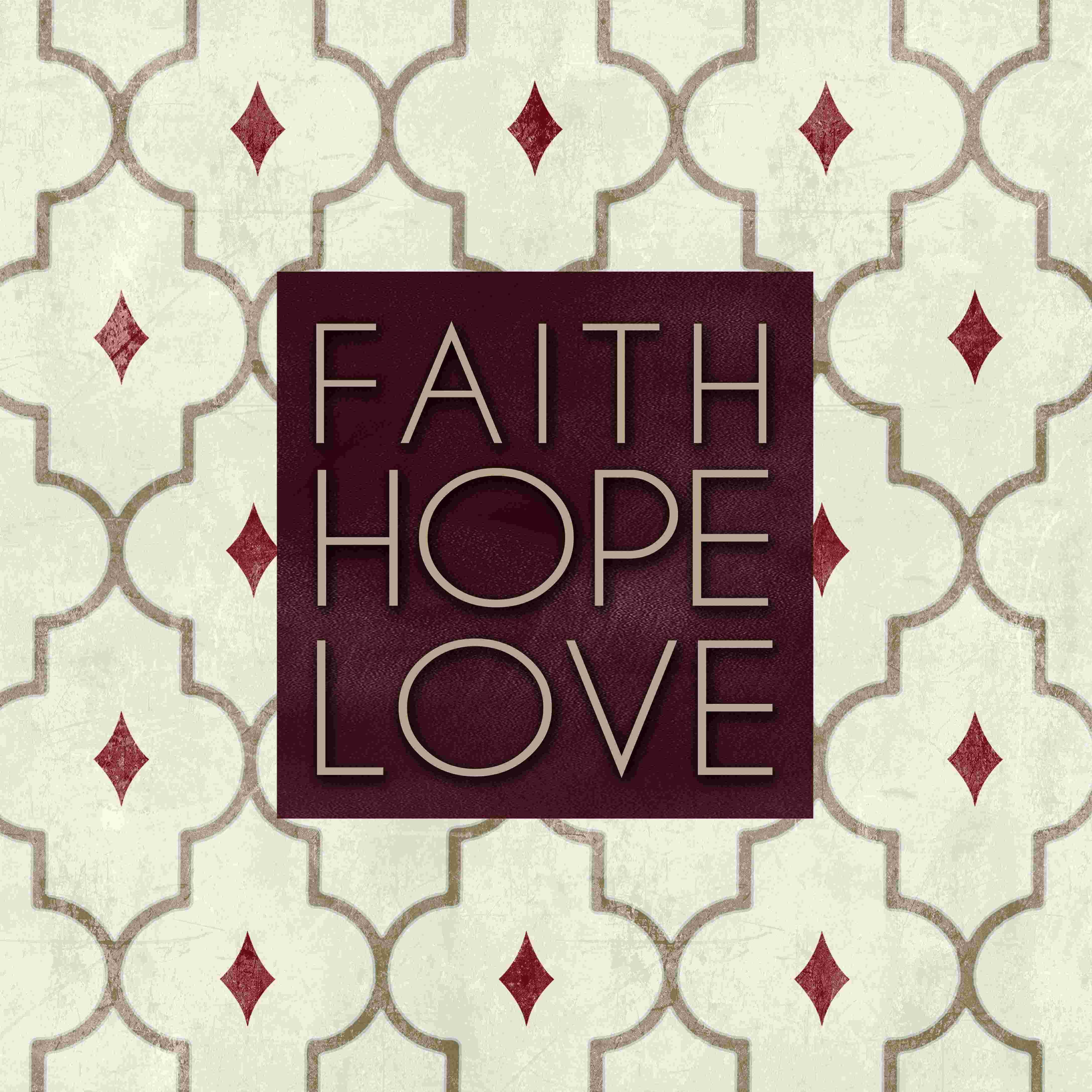Trinx Faith Hope Love Marsala - Wayfair Canada