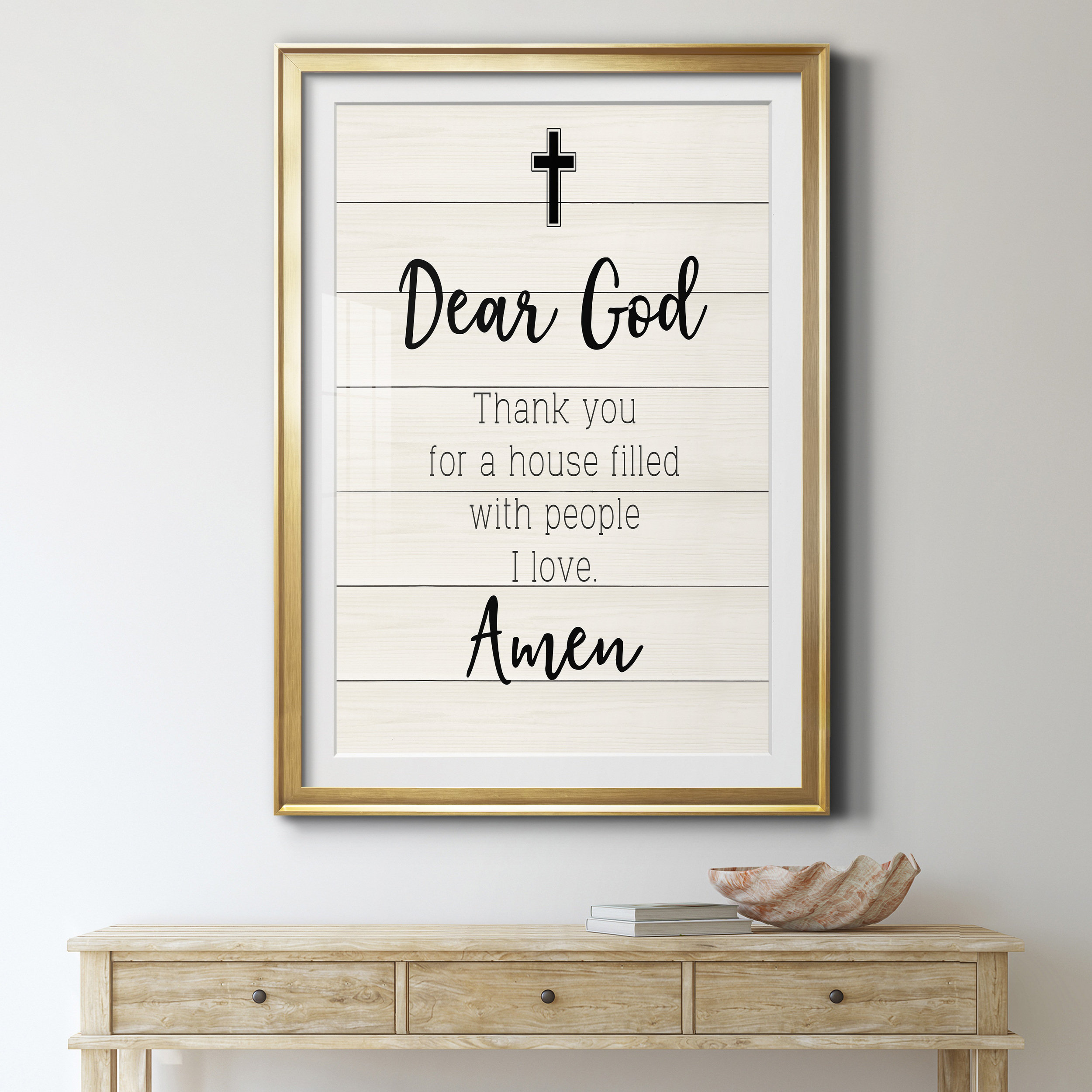 Gracie Oaks Dear God - Picture Frame Textual Art Print on Paper ...
