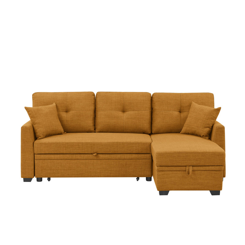 Wade Logan® Barrientez 85'' Upholstered Sleeper Sofa & Reviews | Wayfair