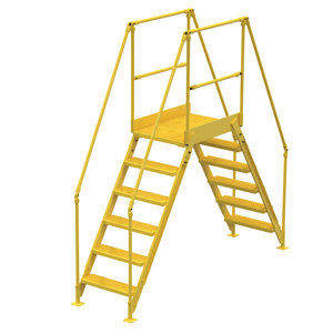 Vestil 102.87" Steel Ladder Cross-Over Ladder | Wayfair