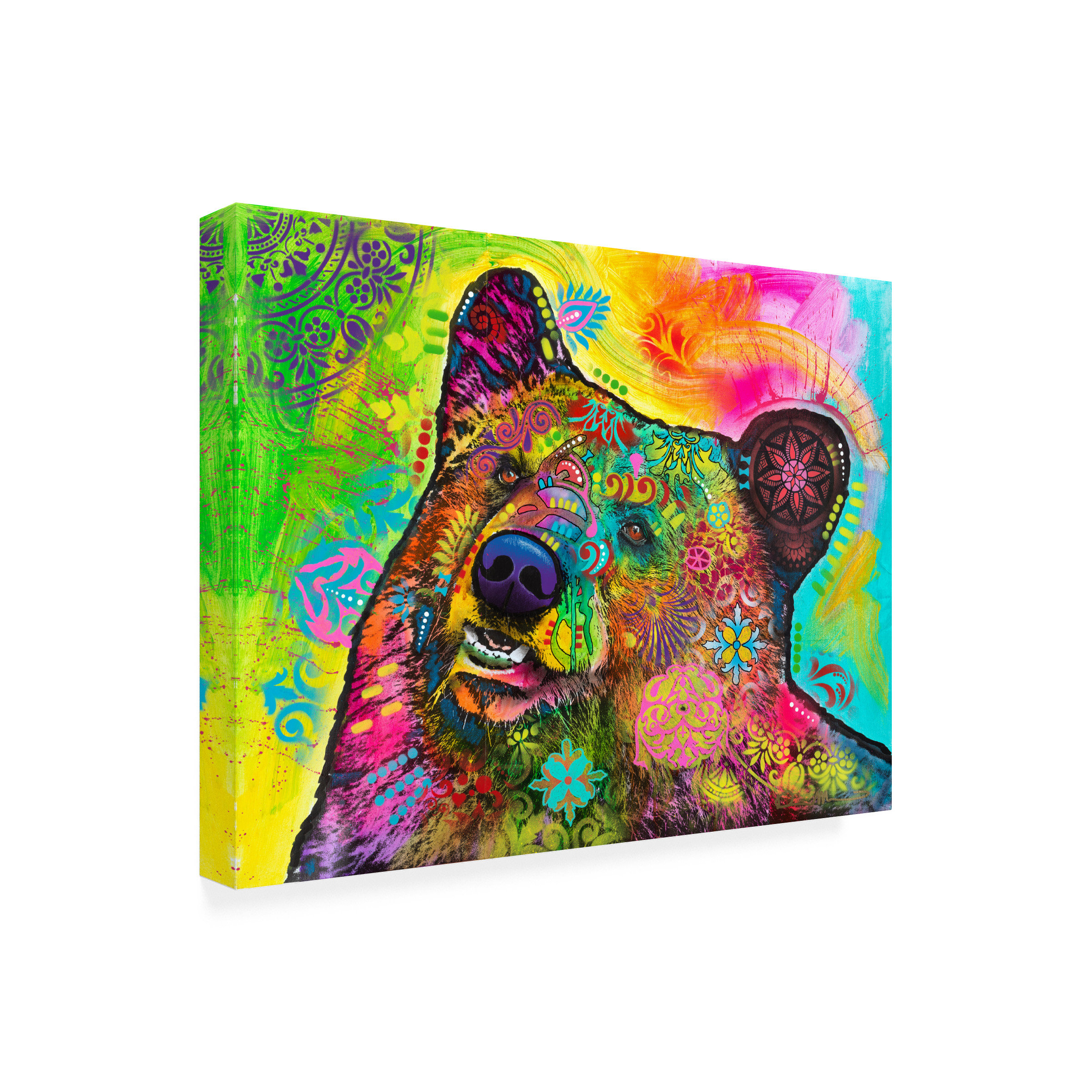 Millwood Pines Cleona Hunky Bear 1 On Canvas by Dean Russo Print | Wayfair