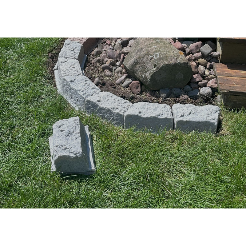 DekoRRa Products Artificial Stone Block Edging | Wayfair