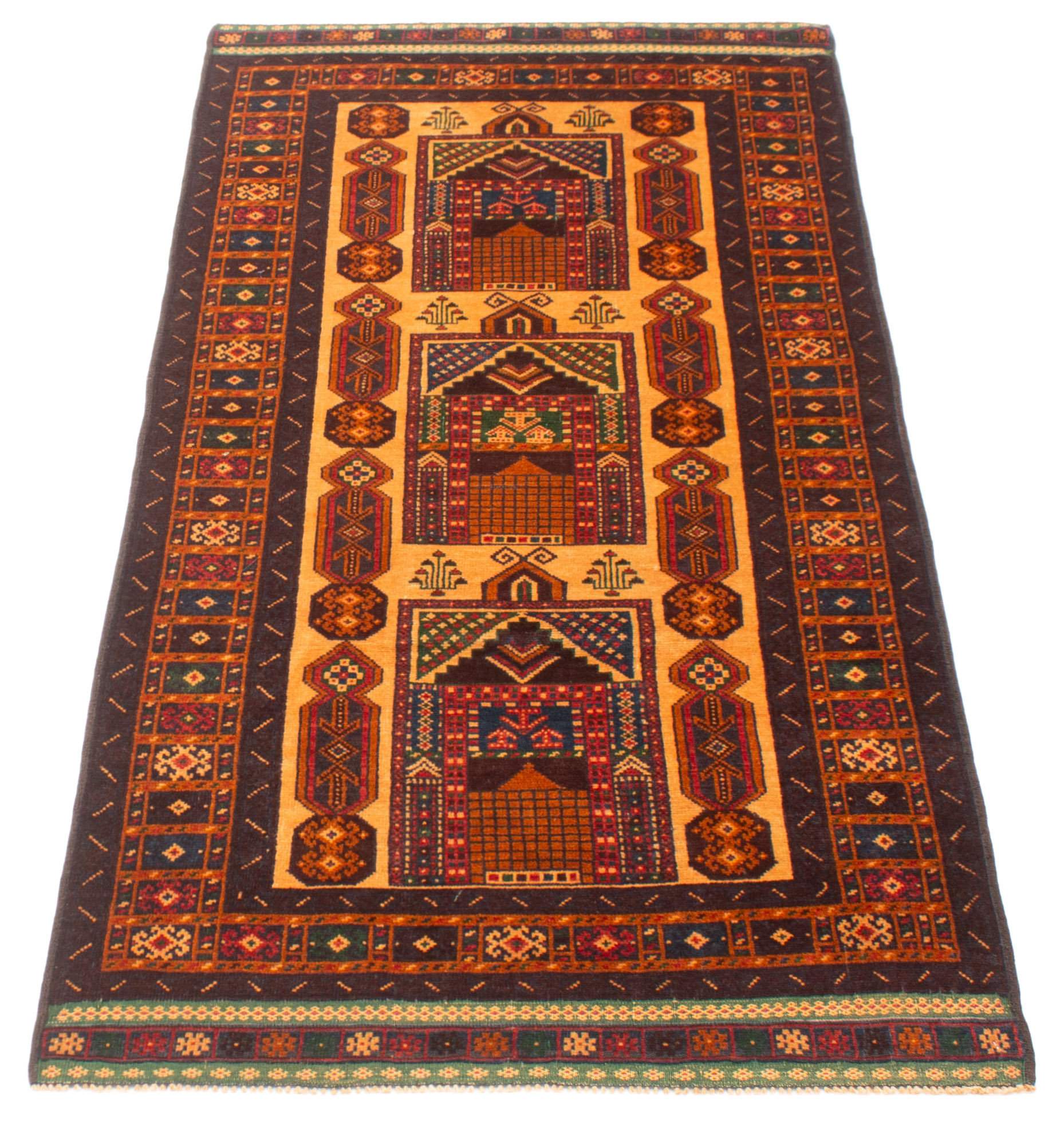 Bloomsbury Market One-of-a-kind Hand Knotted Baluch Light Brown Wool ...