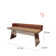 Canadian Linen Restaurant Cafe Bar Snack Bar Simple Style Bench Bench ...
