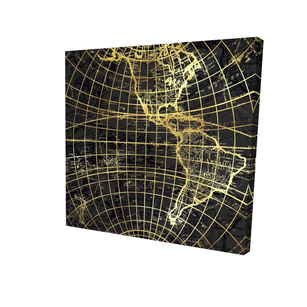 Begin Edition International Inc. Black And Marine World Map Globe ...