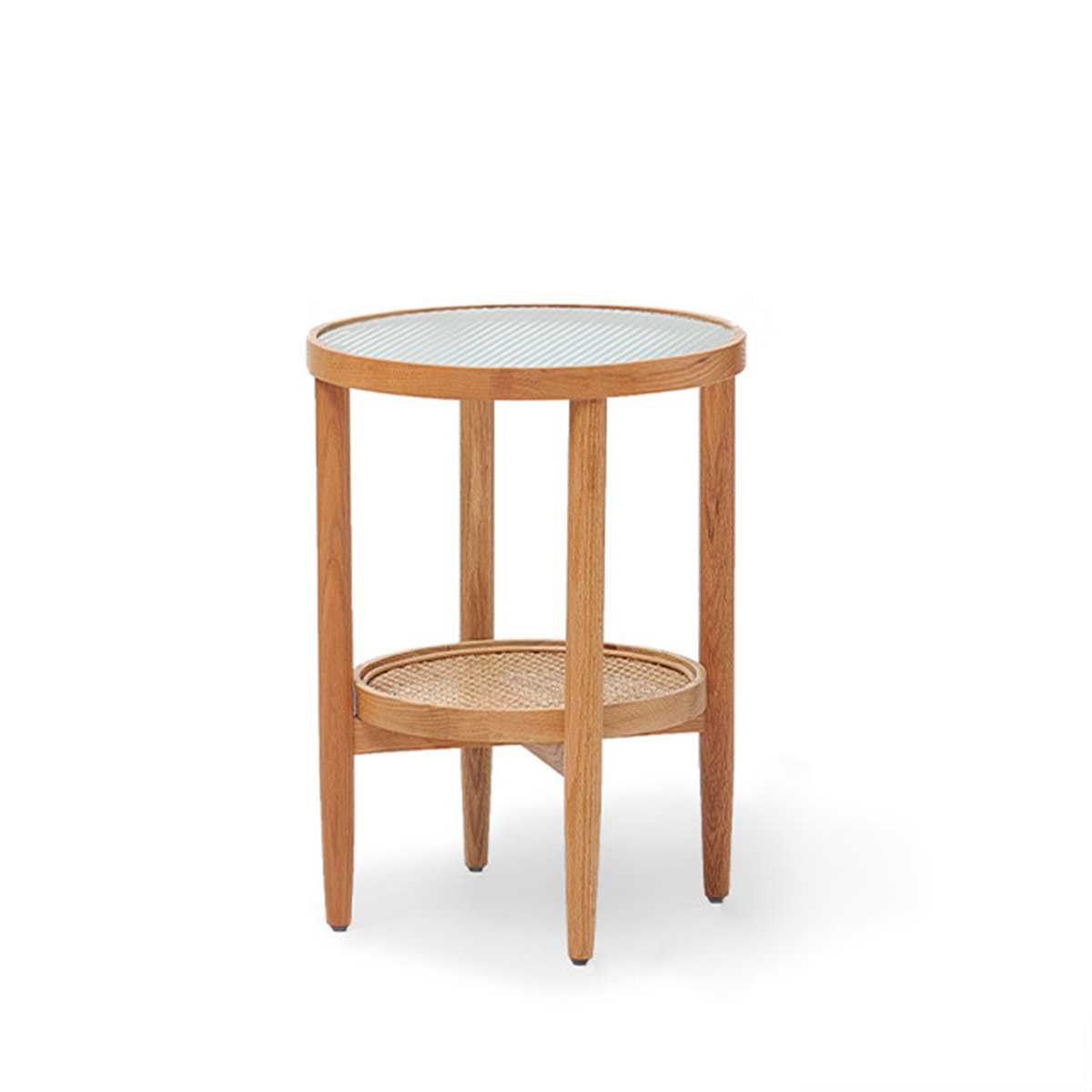 Stylistics Savvy 23.62" Brown Round Solid Wood End Tables | Wayfair