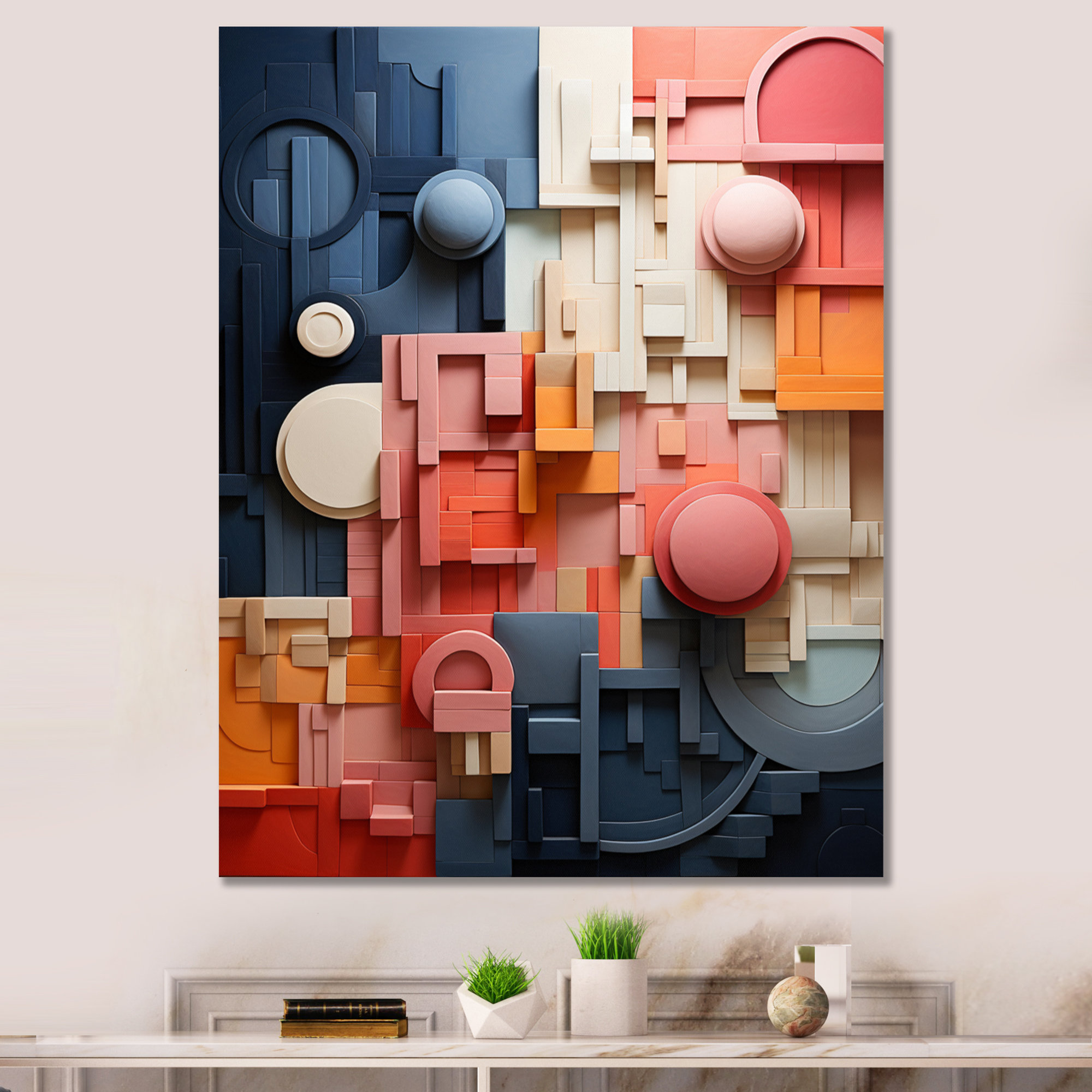 Brayden Studio® Hridhaan Constructivism Constructed Horizons IV - Print ...