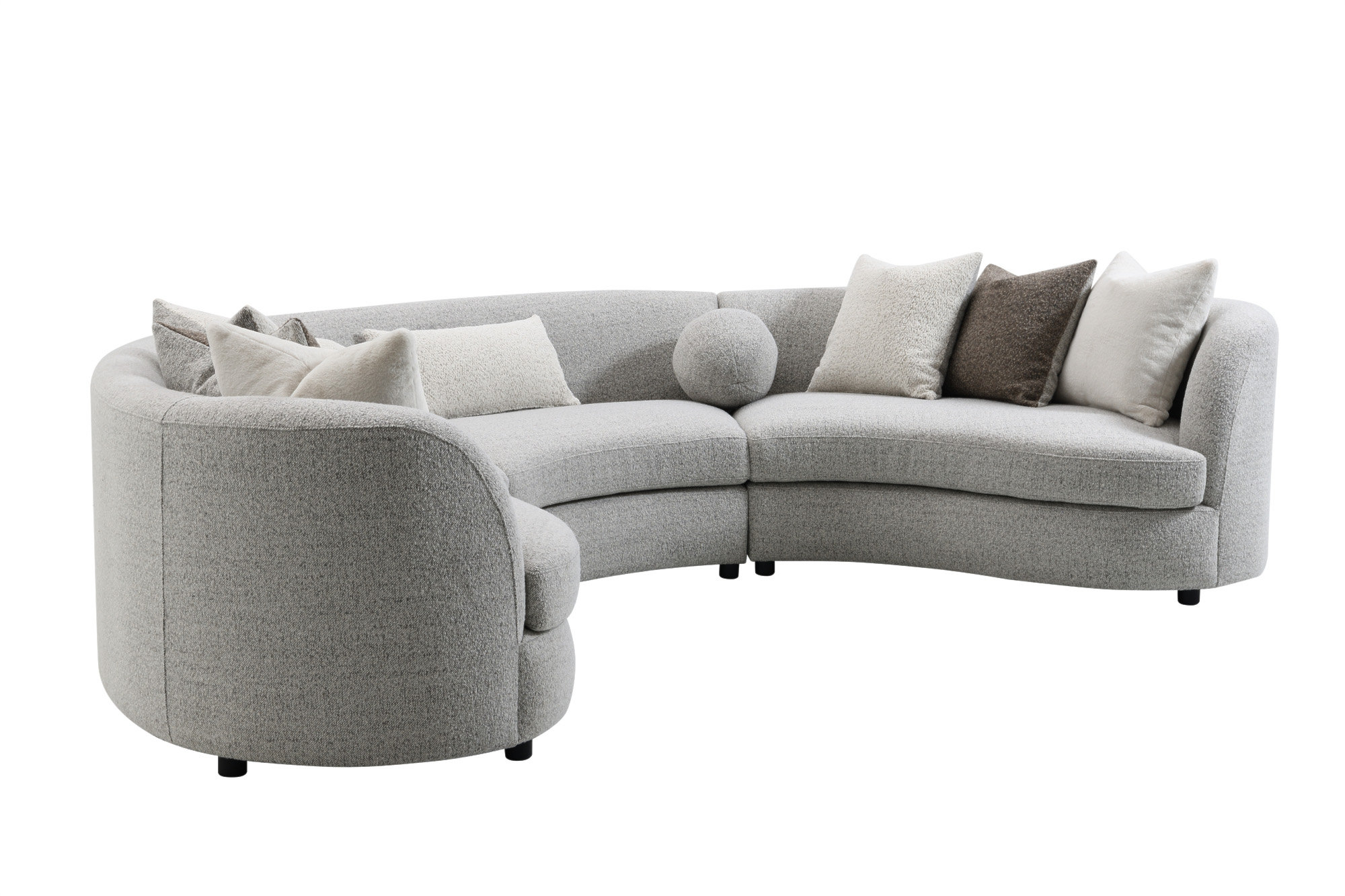 Dakota Fields Ivria Sectional Sofa W/9 Pillows | Wayfair