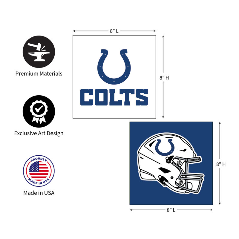 Evergreen Enterprises, Inc Indianapolis Colts Moveable Wall Tile Signs ...
