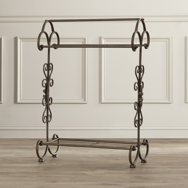 Fleur De Lis Living Traditional Metal Quilt Rack & Reviews | Wayfair