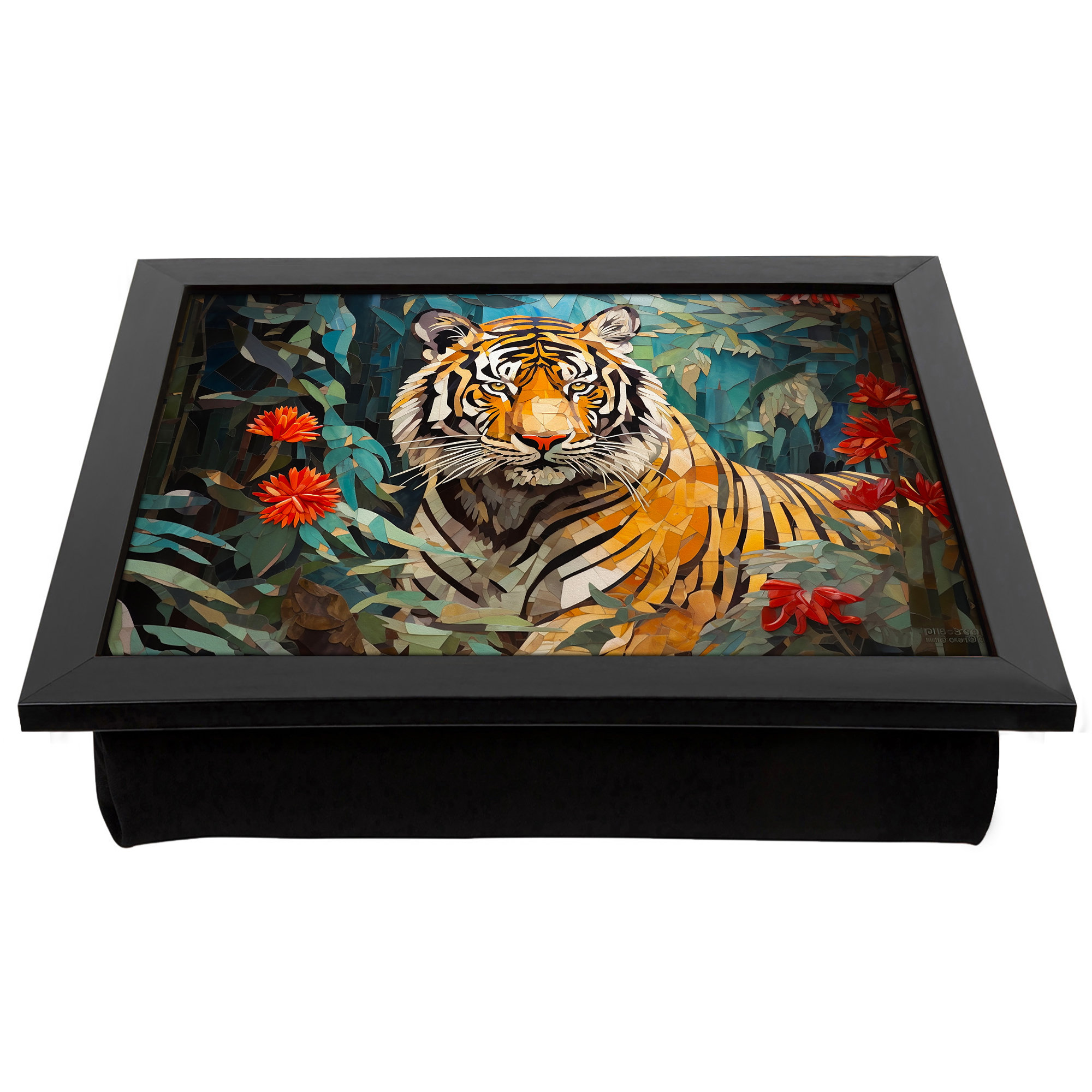 17 Stories Tiger Art Deco No.3 Lap Tray with Cushion | Wayfair.co.uk