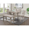 Lark Manor™ Farmhouse Counter Height Bench with Footrest and ...