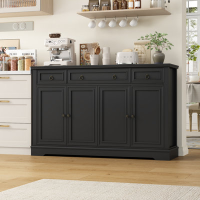 dining room buffet table black