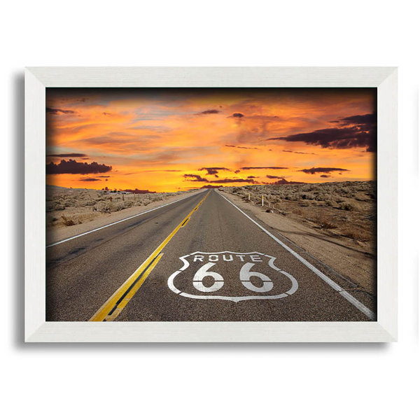 Latitude Run Route 66 Sunset - Single Picture Frame Art Prints ...