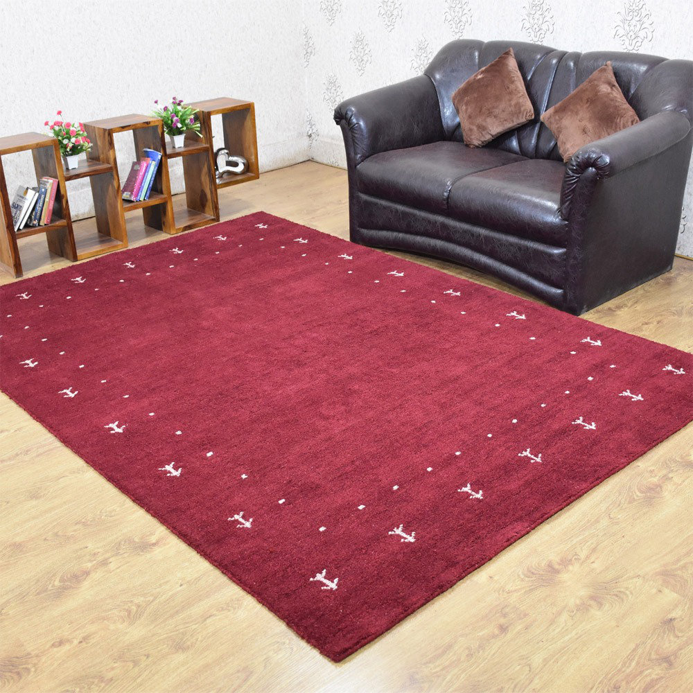 Union Rustic Bertsch HAND KNOTTED LOOM SILK ECO-FRIENDLY AREA RUGS -Red ...