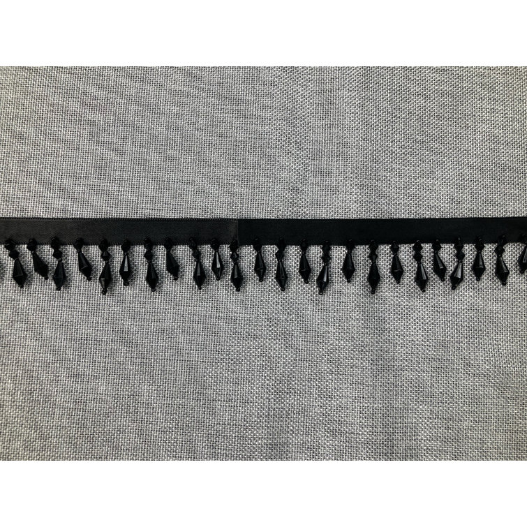 Rose Lace And Braid Crystal Beaded Fringe 1.5" Width Trim Sold By the ...