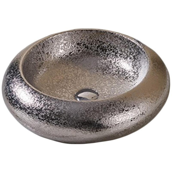 Plumbing N Parts Lavabo de salle de bain vasque circulaire en émail ...