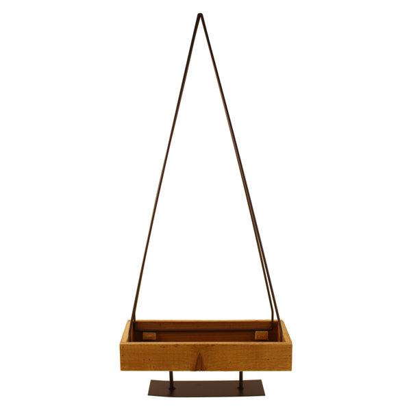 The Seasonal Aisle Metal Tree Stand With Recycled Wooden Box | Wayfair ...