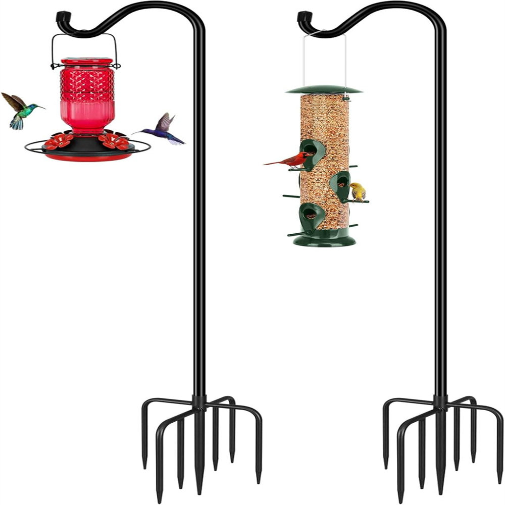 Arlmont & Co. Shepards Hooks For Outdoor Bird Feeder Pole 92 Inch ...