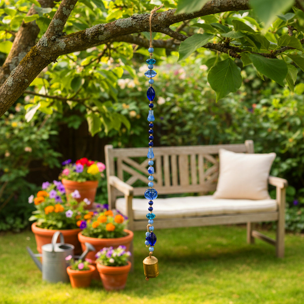 Highland Dunes Windchimes With Glass Beads For Yard Decor - Abstract ...