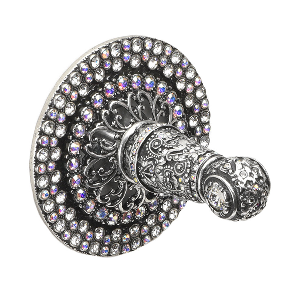 Carpe Diem Hardware Juliane Grace II medium hook with Swarovski Clear & Aurore Boreale Crystals ...