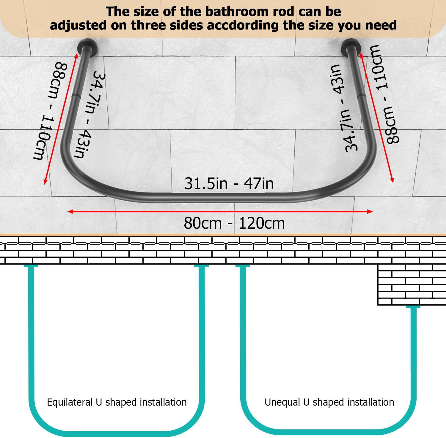 MCKINNON HOME FURNISHINGS, INC. 304 Stainless U Shaped Bathroom Bathtub ...