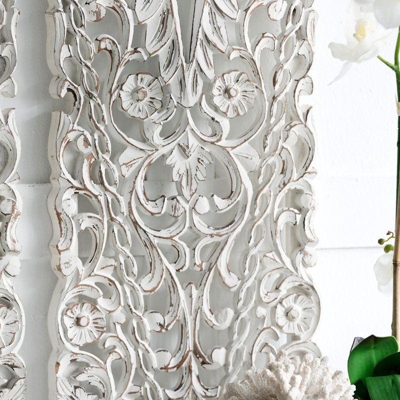 Ophelia & Co. 59.8x15.7x1.4" Floral Vine Panel, Decorative Wall ...