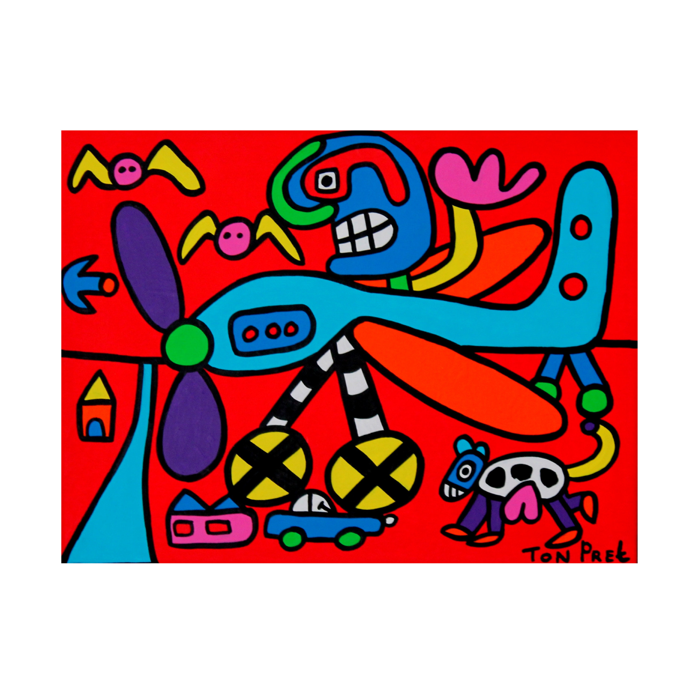 Trinx Feel Free Like an Artist by Ton Pret - Unframed Print on Canvas ...