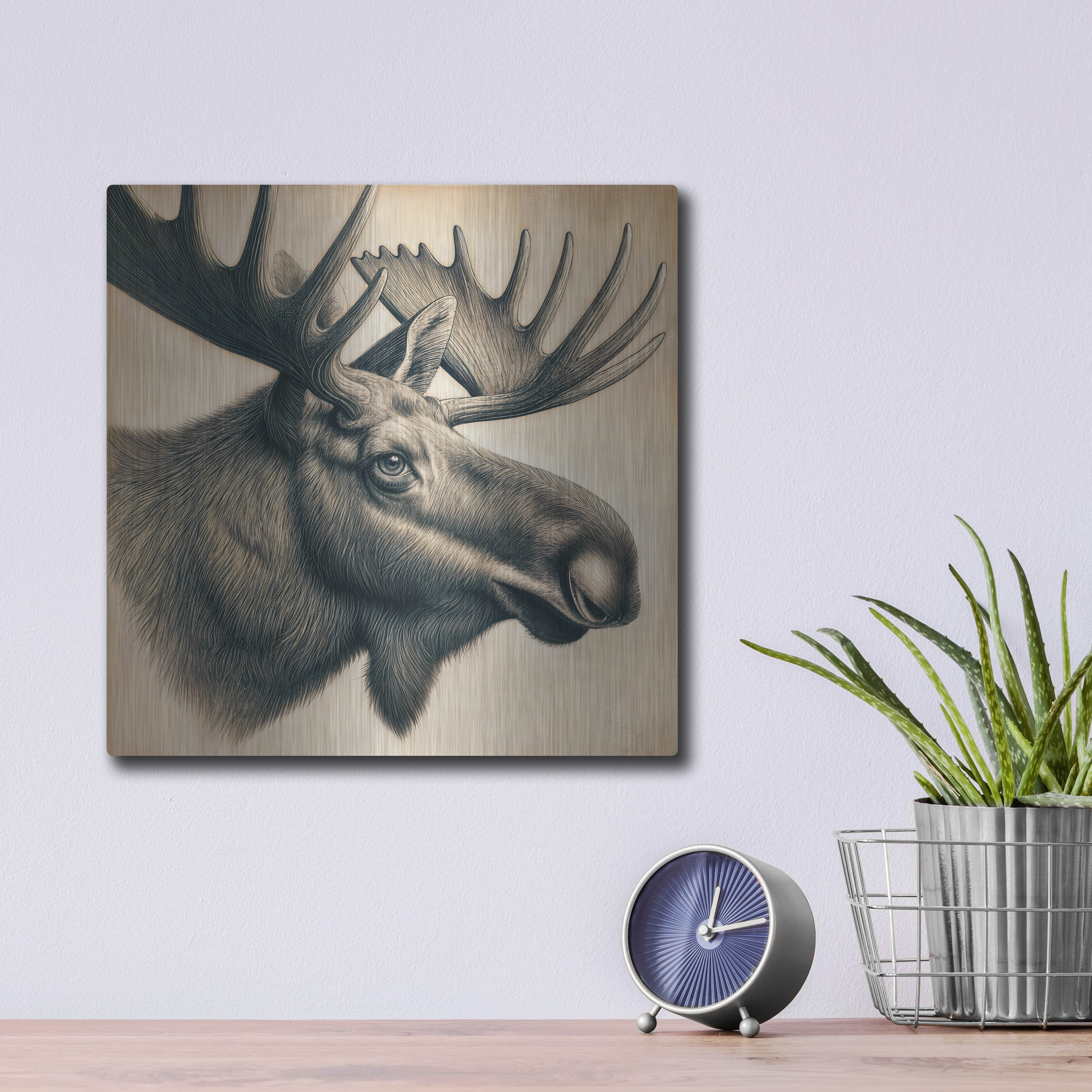 Loon Peak 'Moose Head' by Rey Klimt Metal Wall Art - Wayfair Canada