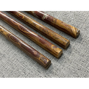 Tileville 3/4" x 12" Multi Red Onyx Polished Marble Pencil Piece Tile ...