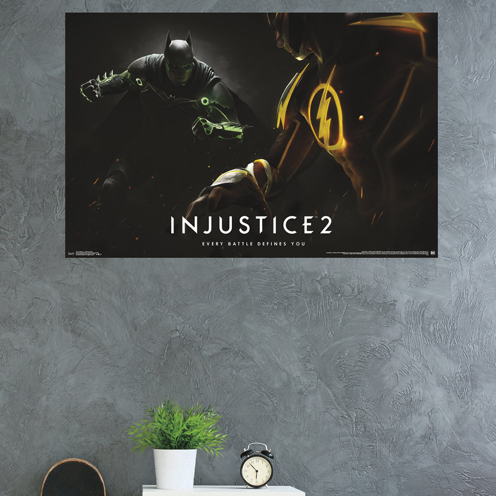 Trends International Injustice 2 - Batman & Flash Paper Print - Wayfair ...