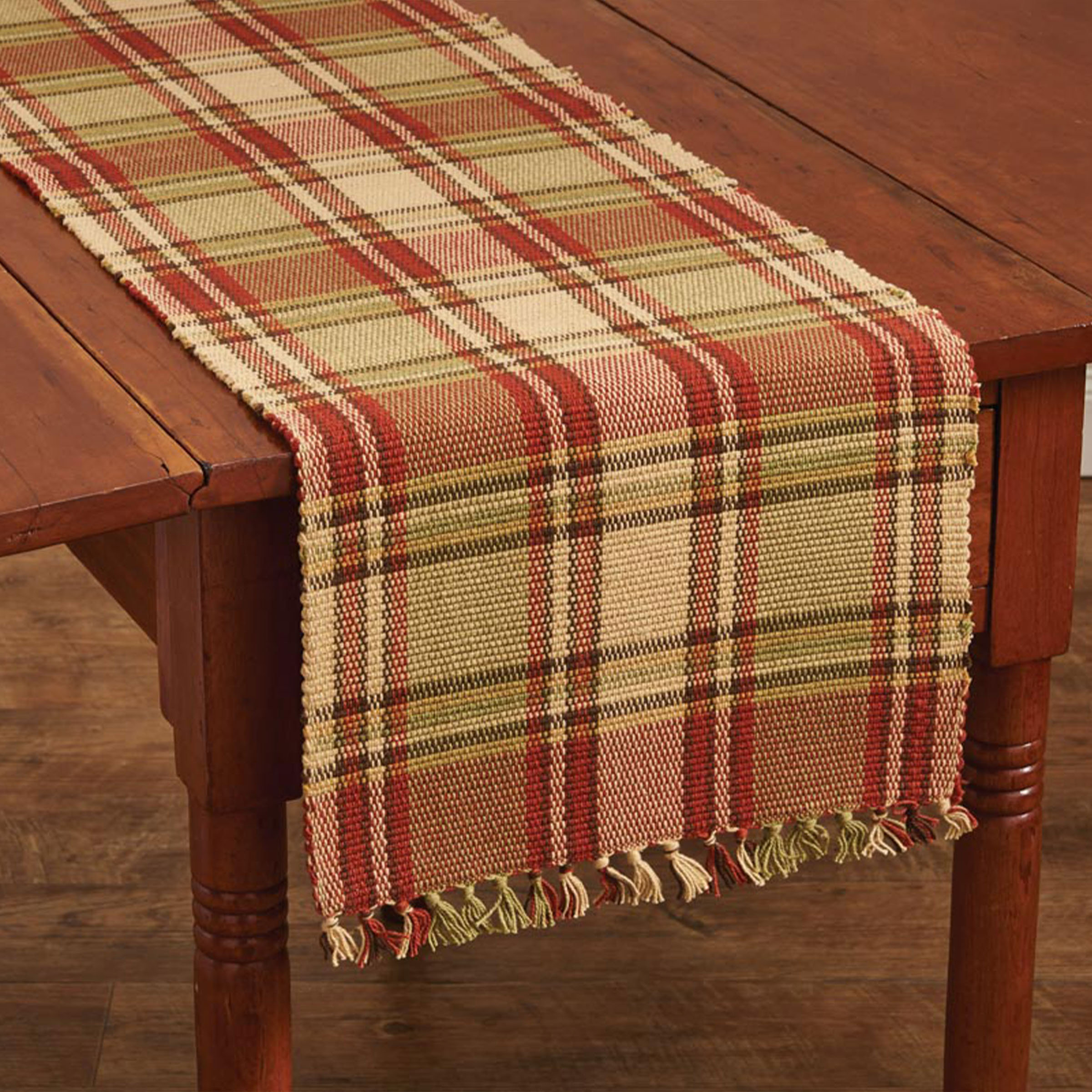 August Grove® Amritjot Rectangular Plaid Table Runner | Wayfair