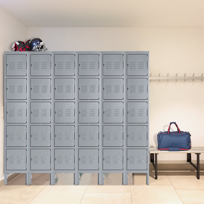 SUNCROWN Metal 5 - Tier 12'' Employee Locker | Wayfair