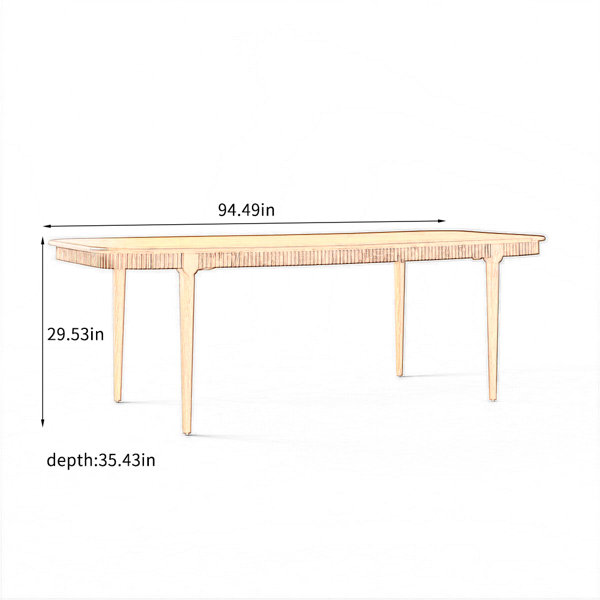 Hokku Designs Tenslee Rectangular Dining Table | Wayfair