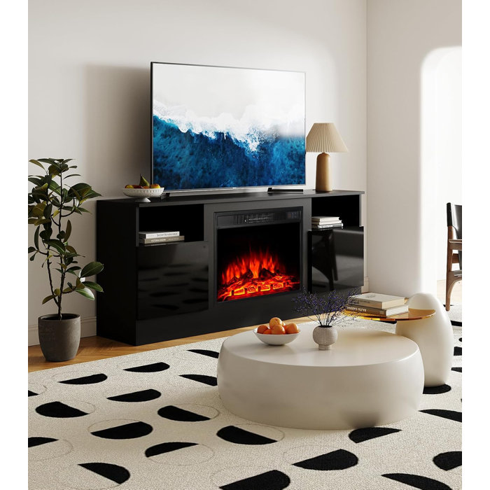 Brambly Cottage Bletsoe Brambly Cottage 147cm W TV Stand Cabinet With ...