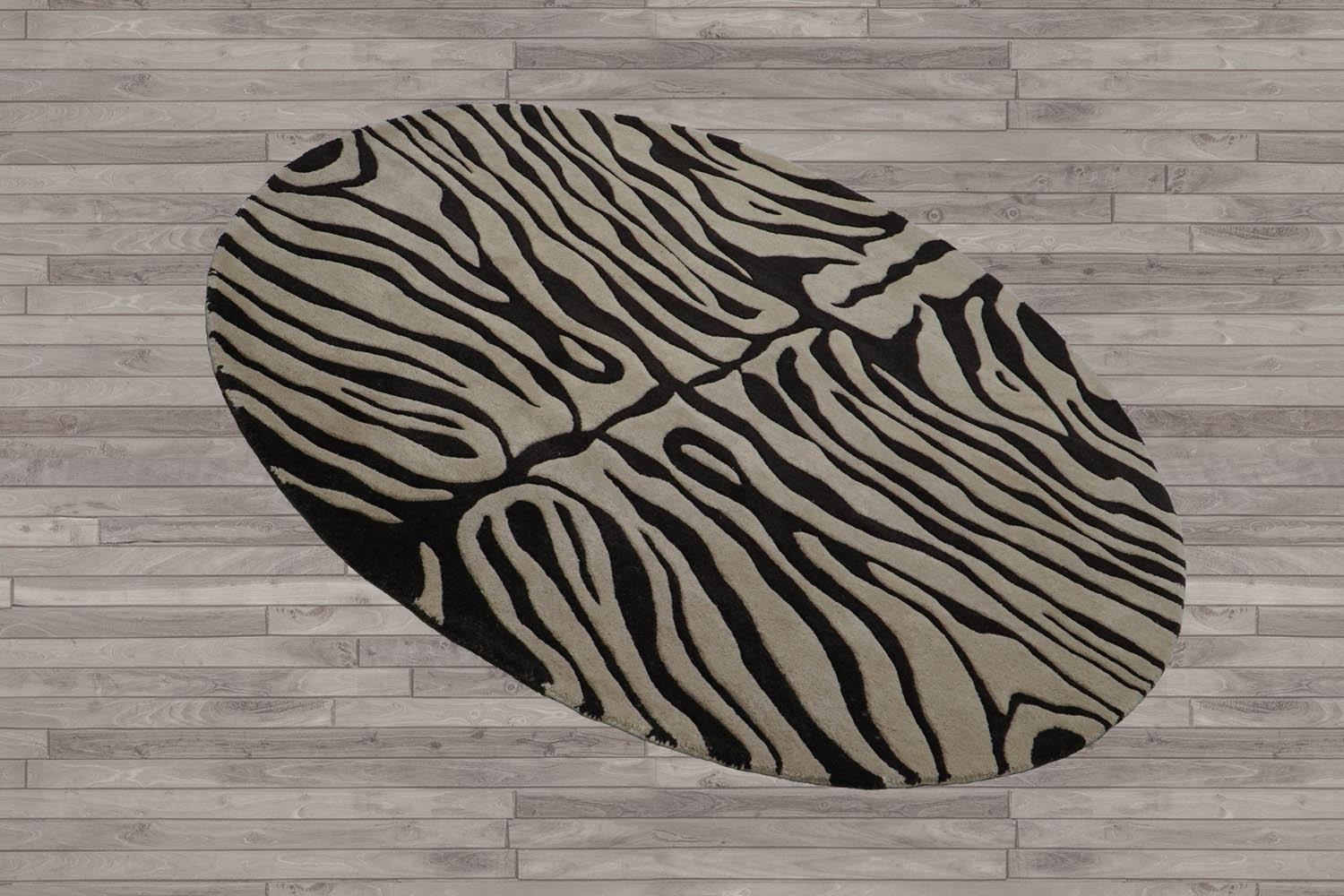 Bungalow Rose Multi Size Beige Hand Tufted Modern Wool Zebra Print Rug ...