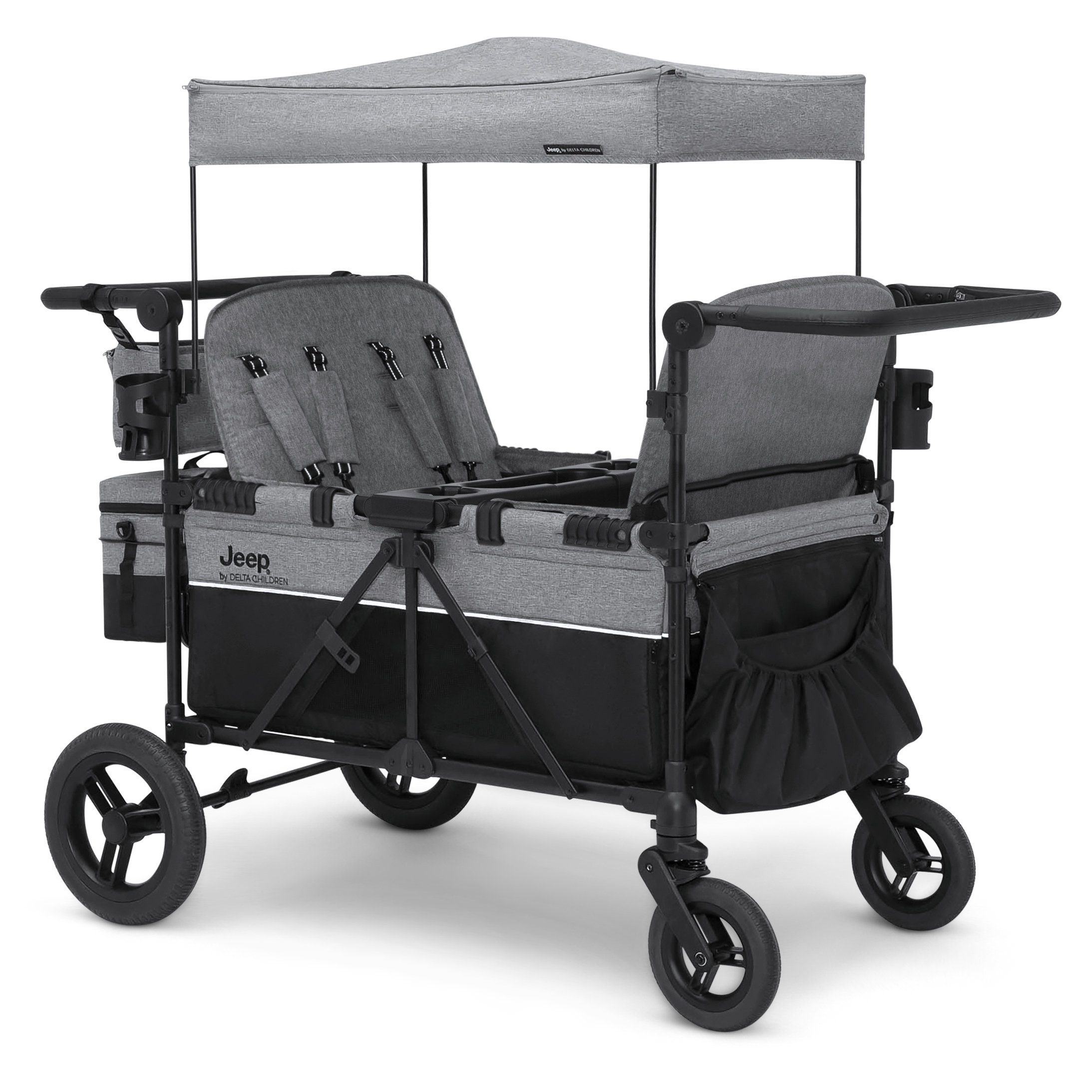 Delta Children Jeep Wrangler Deluxe 4 Seater Stroller Wagon by Delta ...