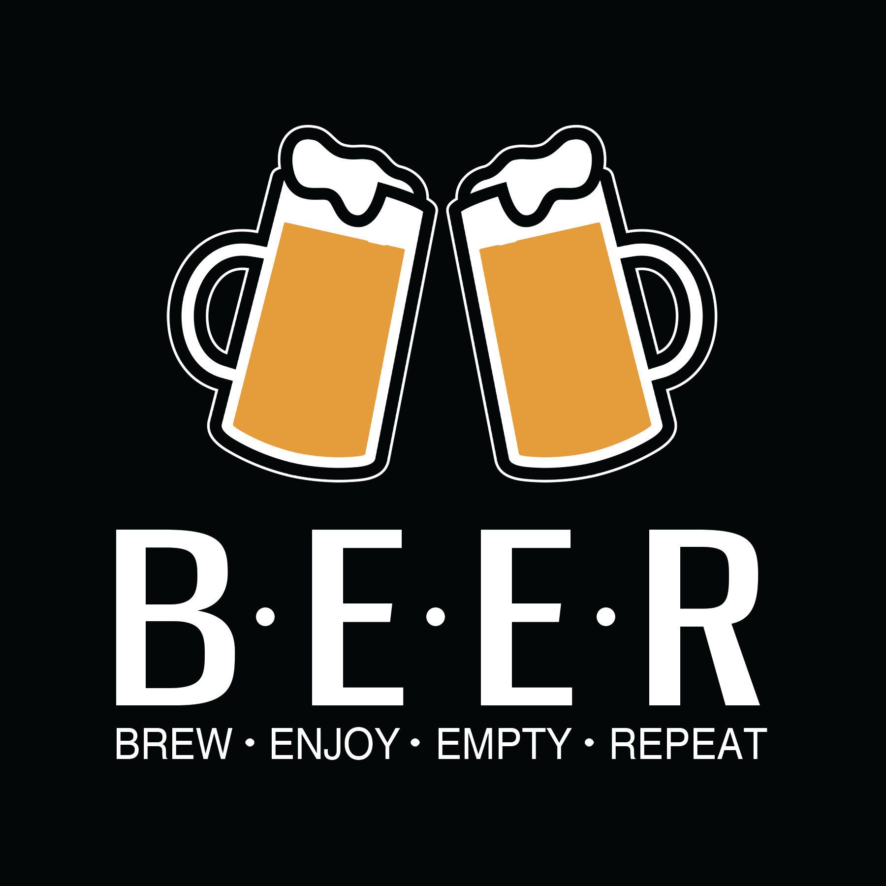 Happy Larry Beer Brew Enjoy Empty Repeat 2 | Wayfair.co.uk