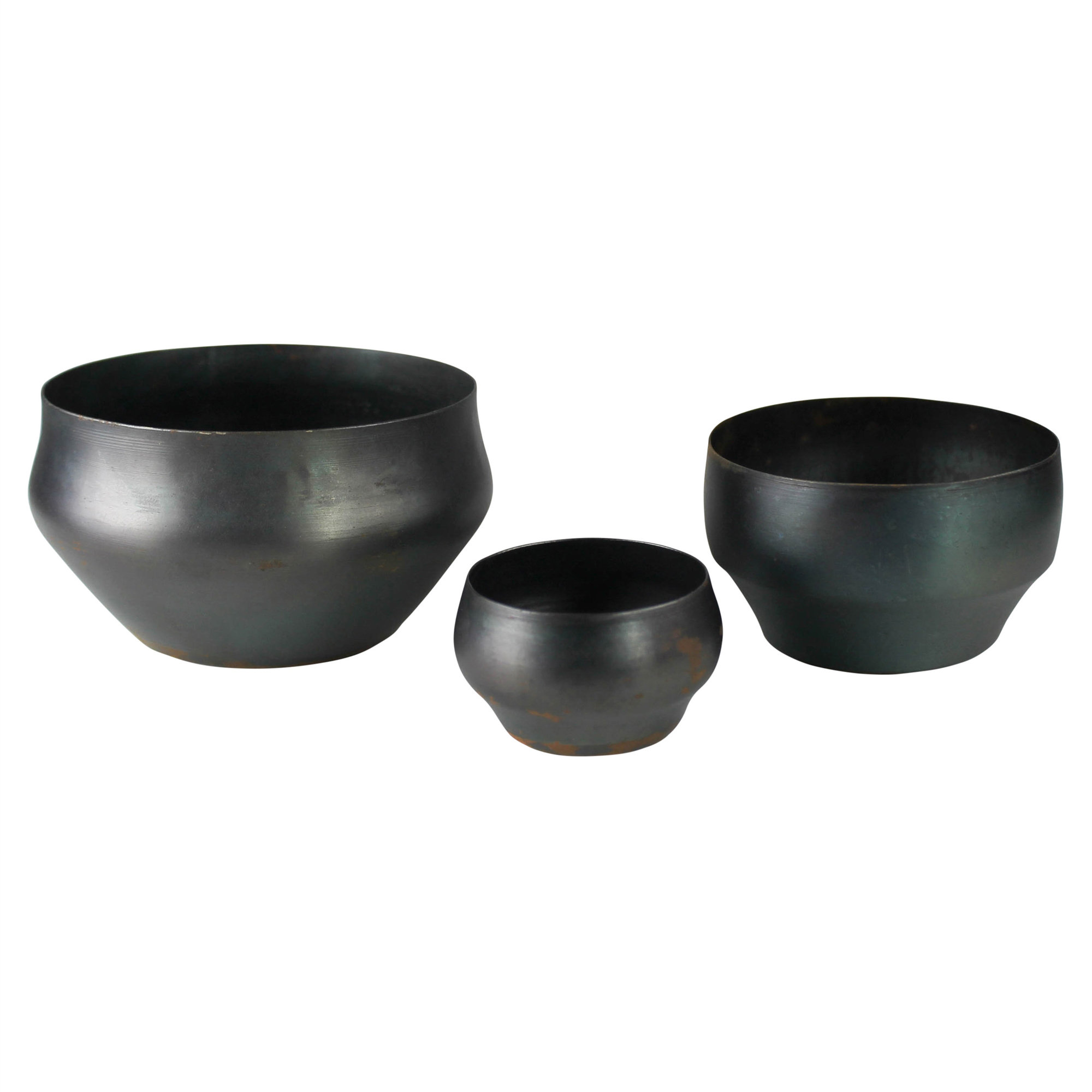 Ebern Designs Eddiel 3 Piece Metal Bowl Set - Wayfair Canada