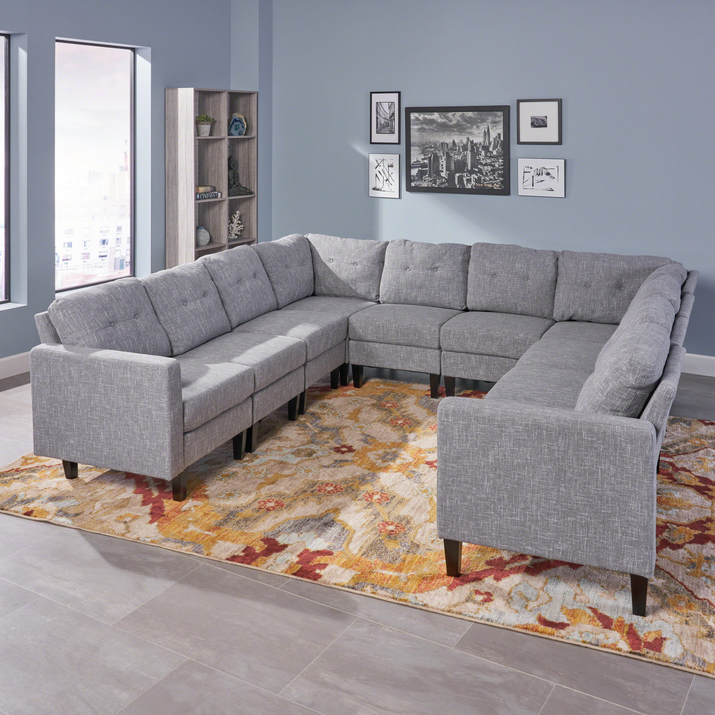 Latitude Run® Farlay 40.5" Wide Symmetrical Modular Corner Sectional ...