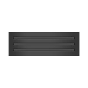 Texas Buildmart BUILDMART - 18x6 Black Modern AC Vent Cover - Standard ...